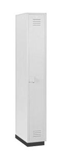 Solid Plastic Lockers - Single Tier - Heavy Duty - Quick Ship