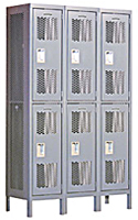 Vented Metal Lockers- Extra Wide-2 Tier