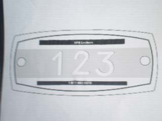 Engraved Labels for Lockers